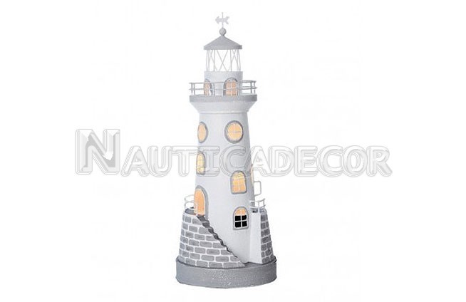 Faro con luz decorativo marinero del atlantico