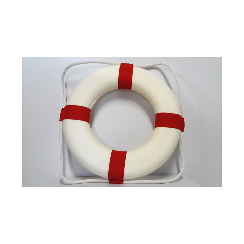 DECORATIVE RED LIFE RING of nautical decoration