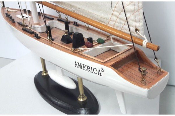 Miniature sailboat America | nautical gifts | home decoration Model ...