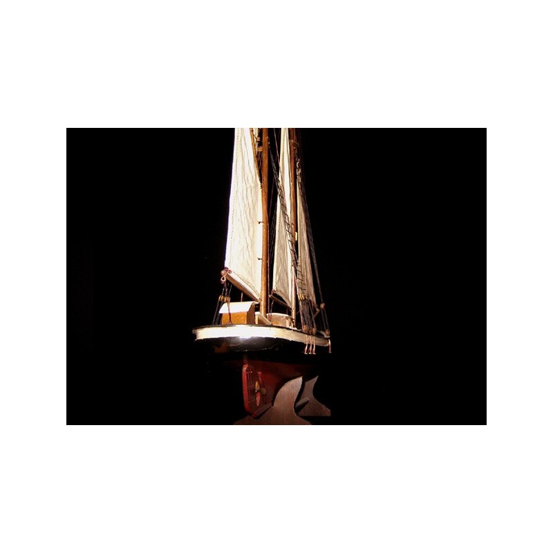 Shipmodel merchant schooner | reproduction sailboat | sailboat decoration