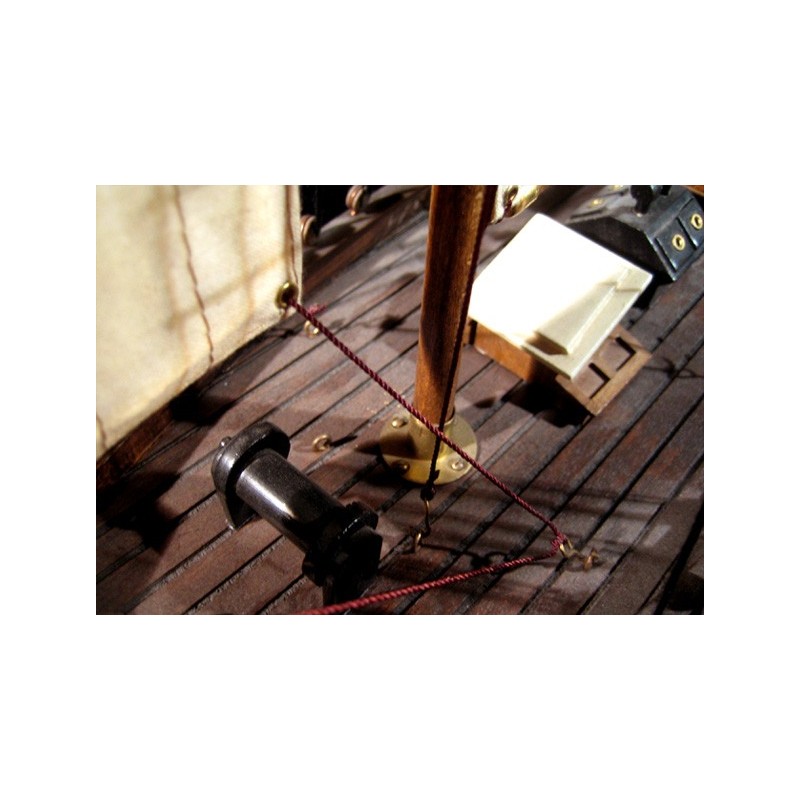 Shipmodel merchant schooner | reproduction sailboat | sailboat decoration