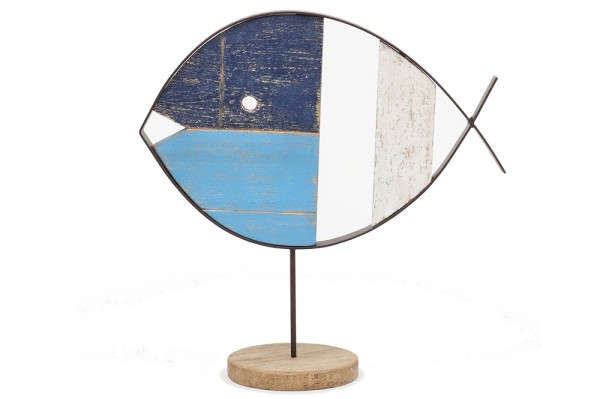 Dekorative Figur eines Holzfisches